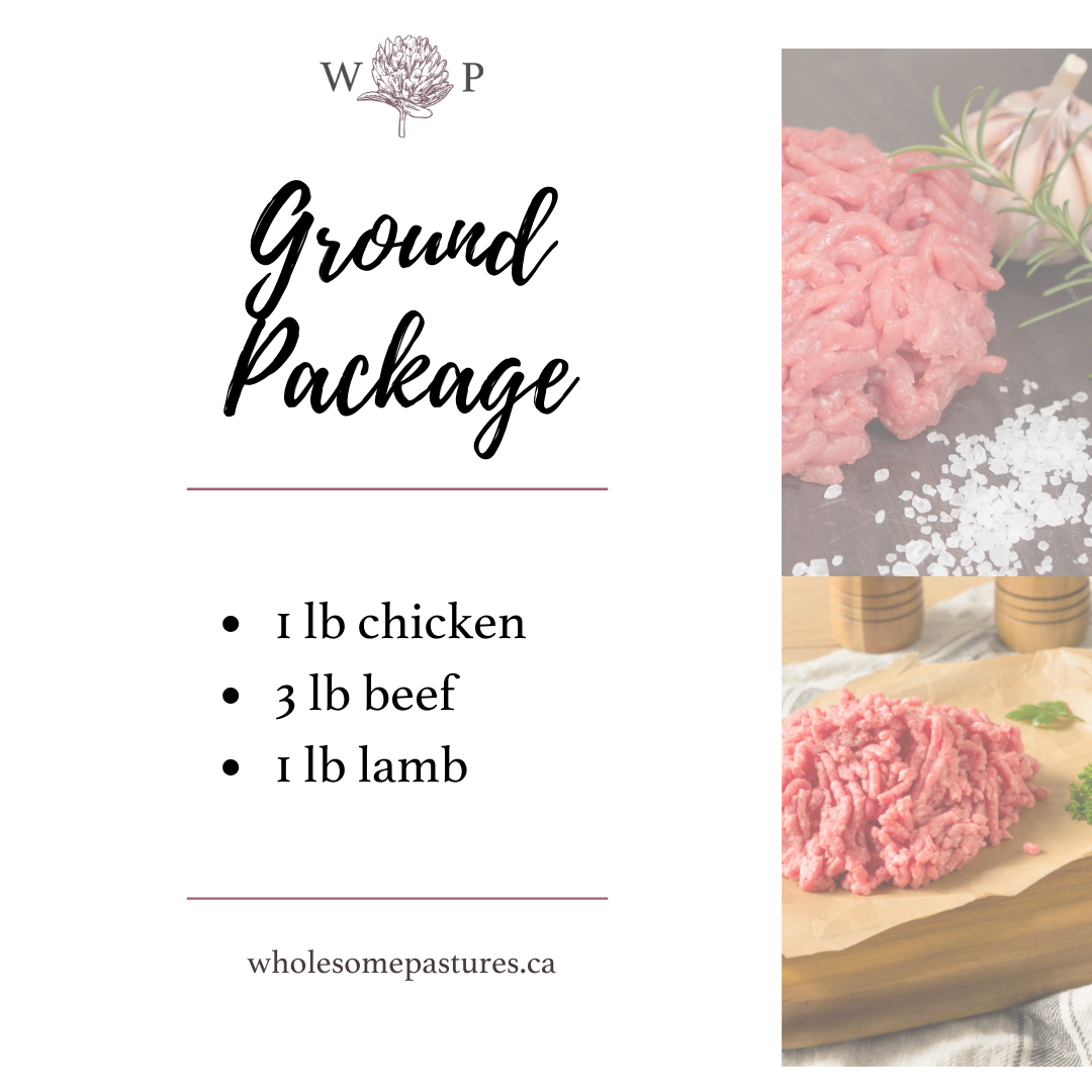 Ground Meats Package – Wholesome Pastures